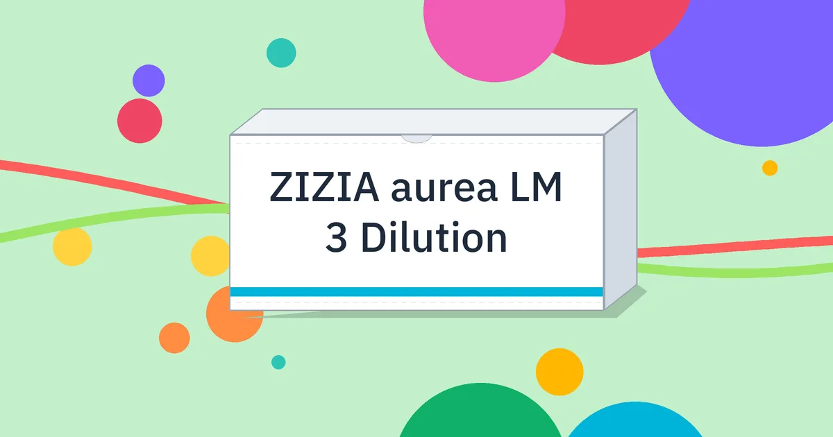 Symbolbild: Packung mit der Aufschrift ZIZIA aurea LM 3 Dilution (PZN 13303357) – Verfügbarkeit und Bezug in Apotheken in Frankfurt am Main