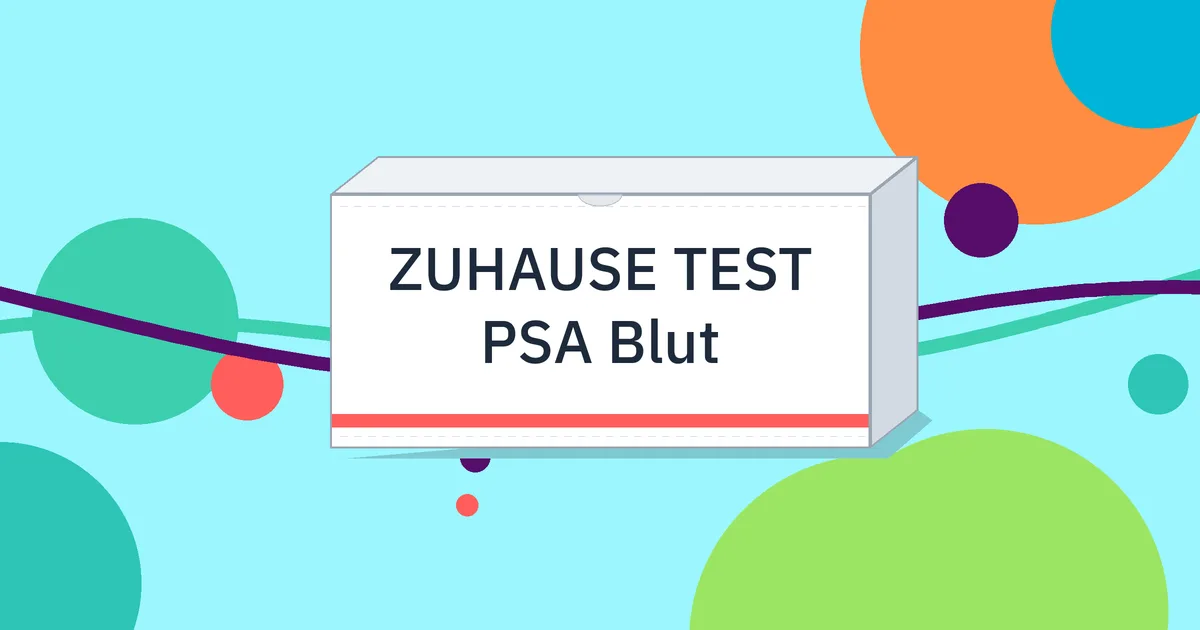 Symbolbild: Packung mit der Aufschrift ZUHAUSE TEST PSA Blut (PZN 20196749) – Verfügbarkeit und Bezug in Apotheken in Frankfurt am Main