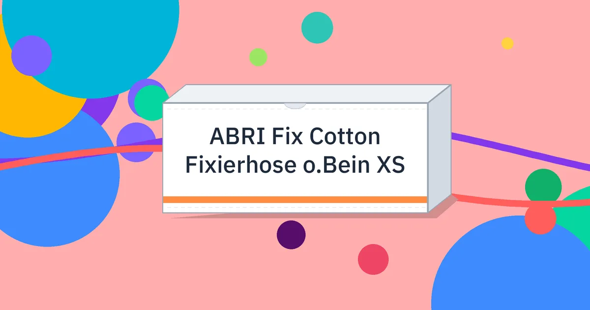 Symbolbild: Packung mit der Aufschrift ABRI Fix Cotton Fixierhose o.Bein XS (PZN 12502379) – Verfügbarkeit und Bezug in Apotheken in Frankfurt am Main