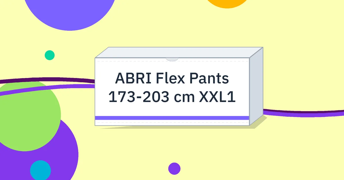 Symbolbild: Packung mit der Aufschrift ABRI Flex Pants 173-203 cm XXL1 (PZN 15254663) – Verfügbarkeit und Bezug in Apotheken in Frankfurt am Main