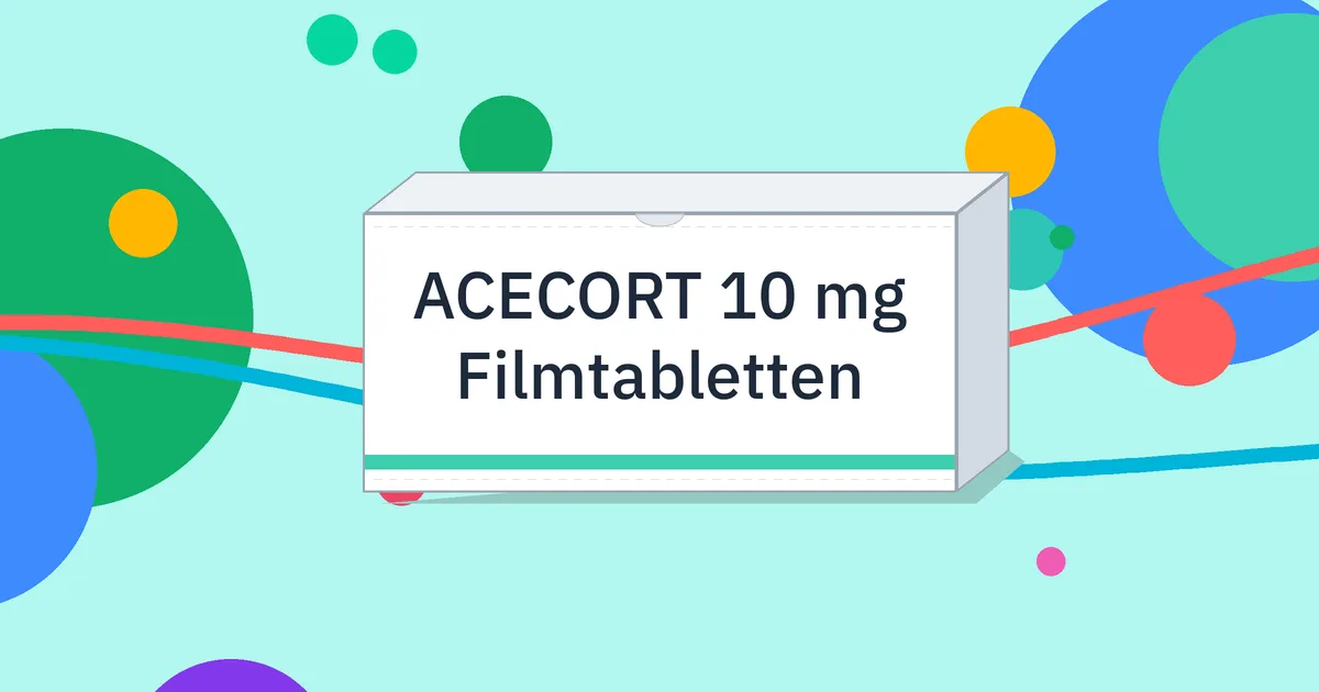 Symbolbild: Packung mit der Aufschrift ACECORT 10 mg Filmtabletten (PZN 17952874) – Verfügbarkeit und Bezug in Apotheken in Frankfurt am Main