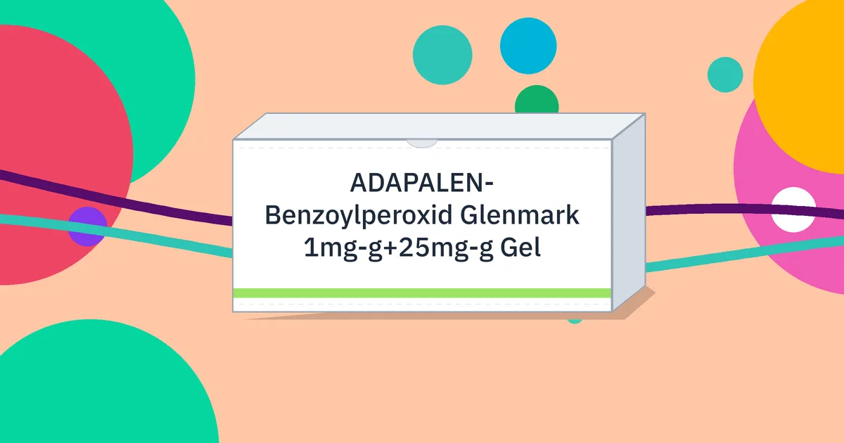 Symbolbild: Packung mit der Aufschrift ADAPALEN-Benzoylperoxid Glenmark 1mg-g+25mg-g Gel (PZN 19790306) – Verfügbarkeit und Bezug in Apotheken in Frankfurt am Main