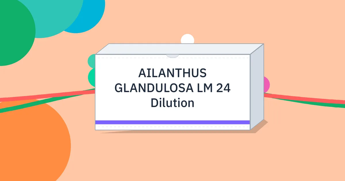 Symbolbild: Packung mit der Aufschrift AILANTHUS GLANDULOSA LM 24 Dilution (PZN 13307993) – Verfügbarkeit und Bezug in Apotheken in Frankfurt am Main
