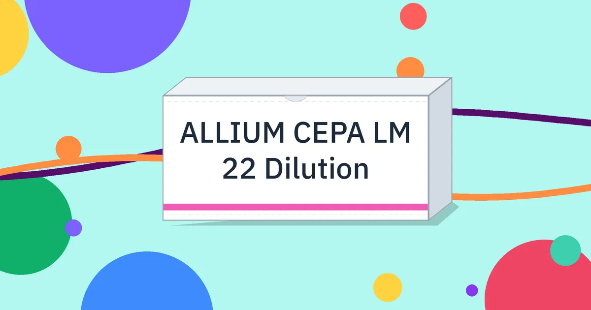 Symbolbild: Packung mit der Aufschrift ALLIUM CEPA LM 22 Dilution (PZN 12756743) – Verfügbarkeit und Bezug in Apotheken in Frankfurt am Main