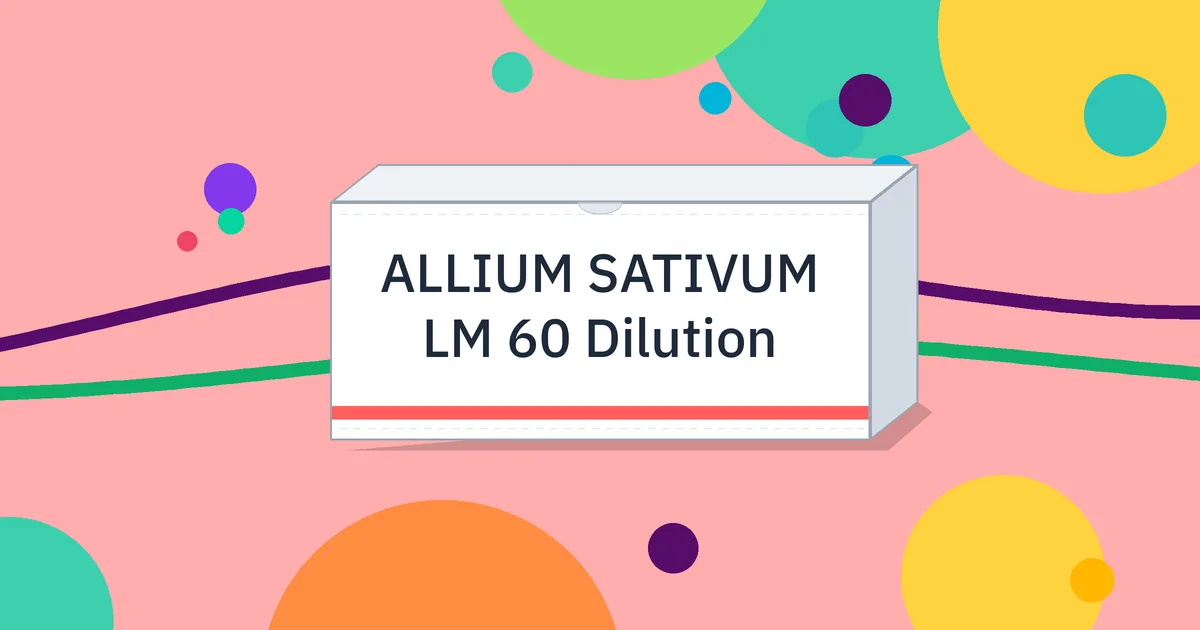 Symbolbild: Packung mit der Aufschrift ALLIUM SATIVUM LM 60 Dilution (PZN 13311799) – Verfügbarkeit und Bezug in Apotheken in Frankfurt am Main