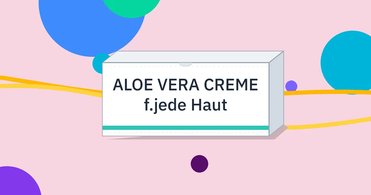 Symbolbild: Packung mit der Aufschrift ALOE VERA CREME f.jede Haut (PZN 02515671) – Verfügbarkeit und Bezug in Apotheken in Frankfurt am Main