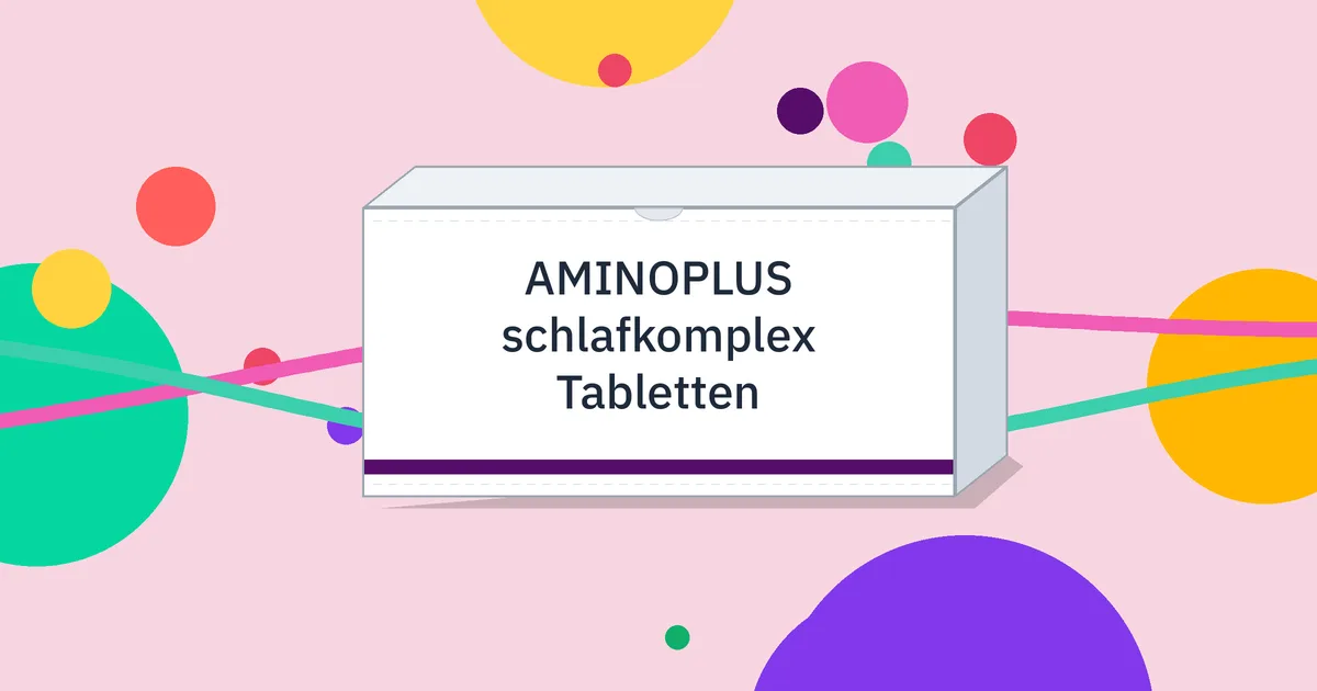 Symbolbild: Packung mit der Aufschrift AMINOPLUS schlafkomplex Tabletten (PZN 17599082) – Verfügbarkeit und Bezug in Apotheken in Frankfurt am Main