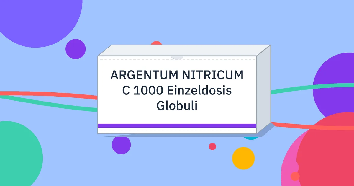 Symbolbild: Packung mit der Aufschrift ARGENTUM NITRICUM C 1000 Einzeldosis Globuli (PZN 03032897) – Verfügbarkeit und Bezug in Apotheken in Frankfurt am Main