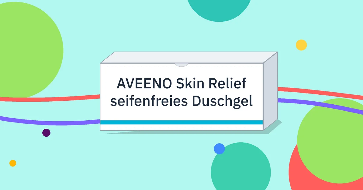 Symbolbild: Packung mit der Aufschrift AVEENO Skin Relief seifenfreies Duschgel (PZN 19342950) – Verfügbarkeit und Bezug in Apotheken in Frankfurt am Main