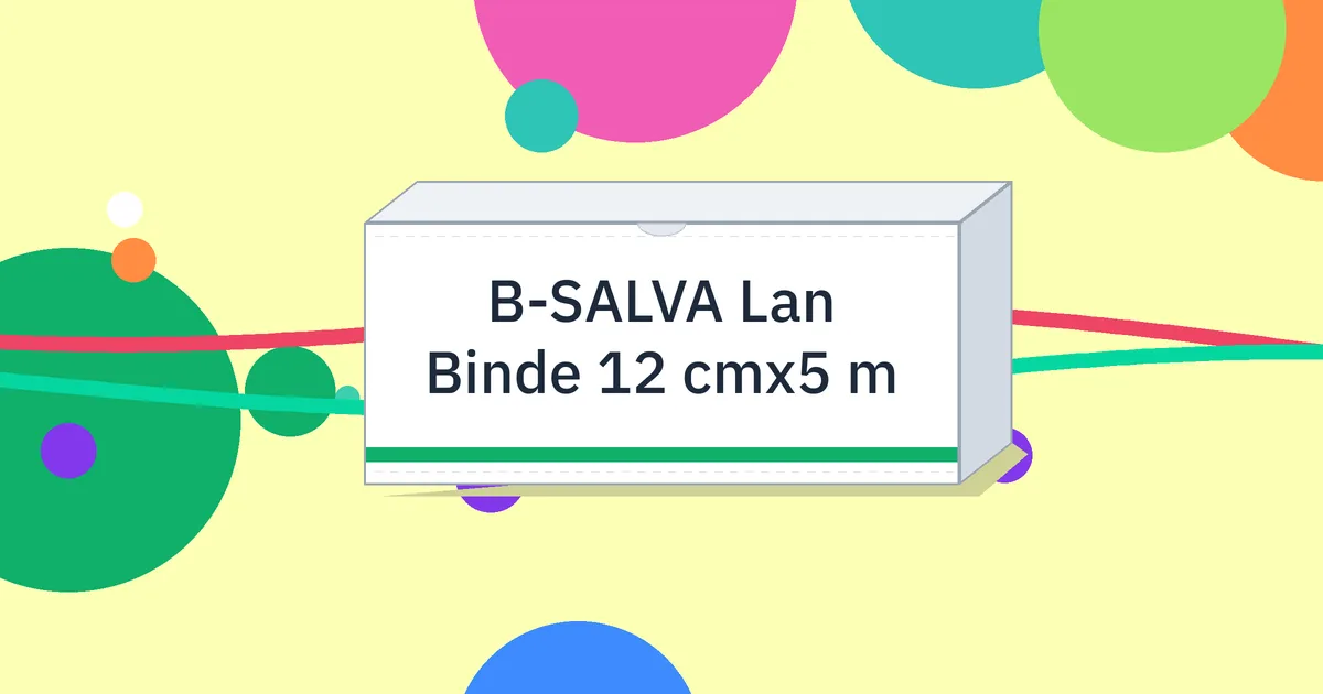 Symbolbild: Packung mit der Aufschrift B-SALVA Lan Binde 12 cmx5 m (PZN 16744122) – Verfügbarkeit und Bezug in Apotheken in Frankfurt am Main