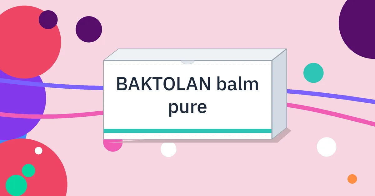 Symbolbild: Packung mit der Aufschrift BAKTOLAN balm pure (PZN 03706611) – Verfügbarkeit und Bezug in Apotheken in Frankfurt am Main
