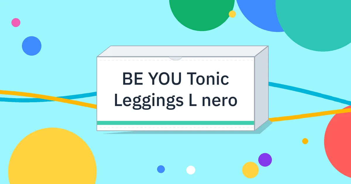 Symbolbild: Packung mit der Aufschrift BE YOU Tonic Leggings L nero (PZN 18319601) – Verfügbarkeit und Bezug in Apotheken in Frankfurt am Main