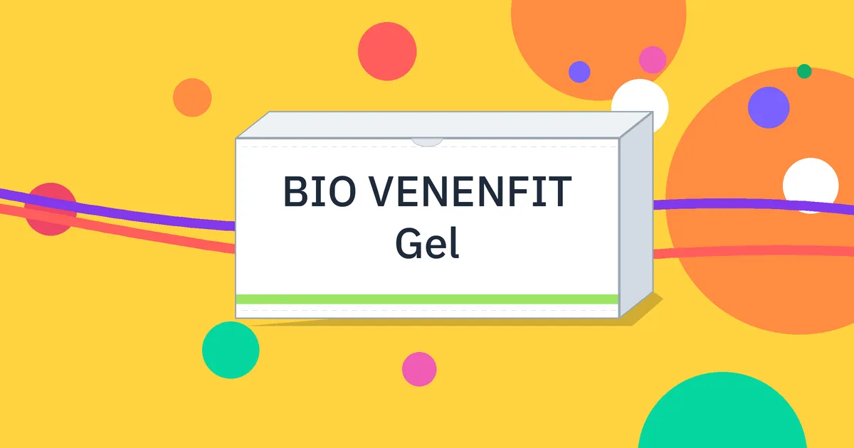 Symbolbild: Packung mit der Aufschrift BIO VENENFIT Gel (PZN 19710997) – Verfügbarkeit und Bezug in Apotheken in Frankfurt am Main