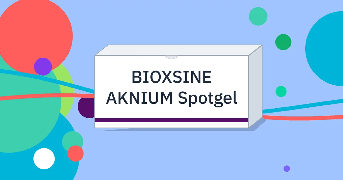 Symbolbild: Packung mit der Aufschrift BIOXSINE AKNIUM Spotgel (PZN 17576170) – Verfügbarkeit und Bezug in Apotheken in Frankfurt am Main