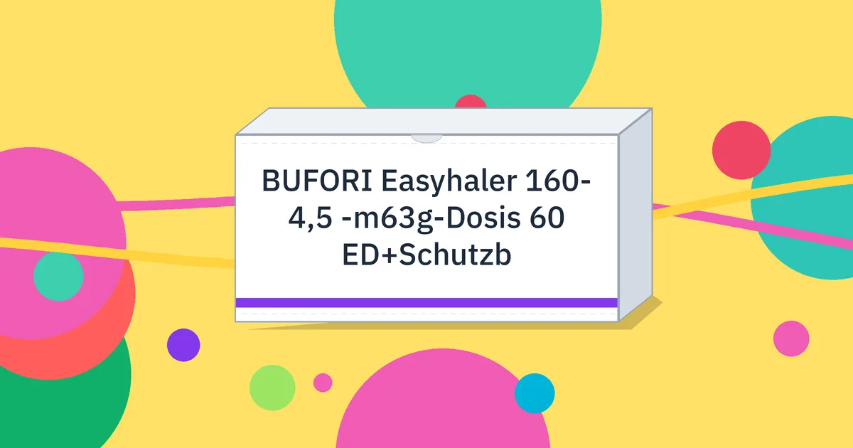 Symbolbild: Packung mit der Aufschrift BUFORI Easyhaler 160-4,5 -m63g-Dosis 60 ED+Schutzb (PZN 12484173) – Verfügbarkeit und Bezug in Apotheken in Frankfurt am Main