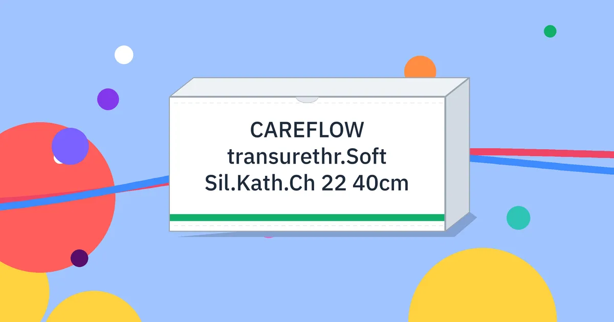 Symbolbild: Packung mit der Aufschrift CAREFLOW transurethr.Soft Sil.Kath.Ch 22 40cm (PZN 17883297) – Verfügbarkeit und Bezug in Apotheken in Frankfurt am Main