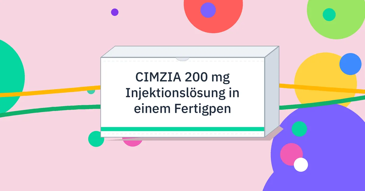 Symbolbild: Packung mit der Aufschrift CIMZIA 200 mg Injektionslösung in einem Fertigpen (PZN 13859178) – Verfügbarkeit und Bezug in Apotheken in Frankfurt am Main