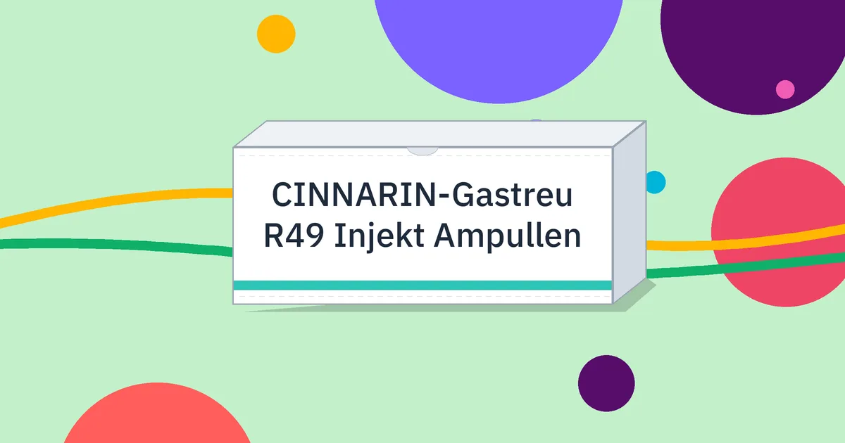 Symbolbild: Packung mit der Aufschrift CINNARIN-Gastreu R49 Injekt Ampullen (PZN 04360830) – Verfügbarkeit und Bezug in Apotheken in Frankfurt am Main