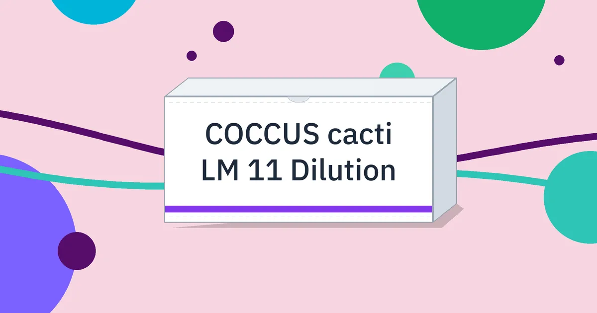 Symbolbild: Packung mit der Aufschrift COCCUS cacti LM 11 Dilution (PZN 12829034) – Verfügbarkeit und Bezug in Apotheken in Frankfurt am Main
