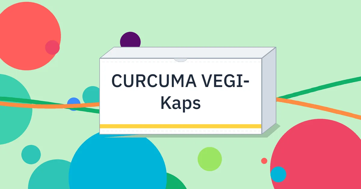 Symbolbild: Packung mit der Aufschrift CURCUMA VEGI-Kaps (PZN 13882450) – Verfügbarkeit und Bezug in Apotheken in Frankfurt am Main