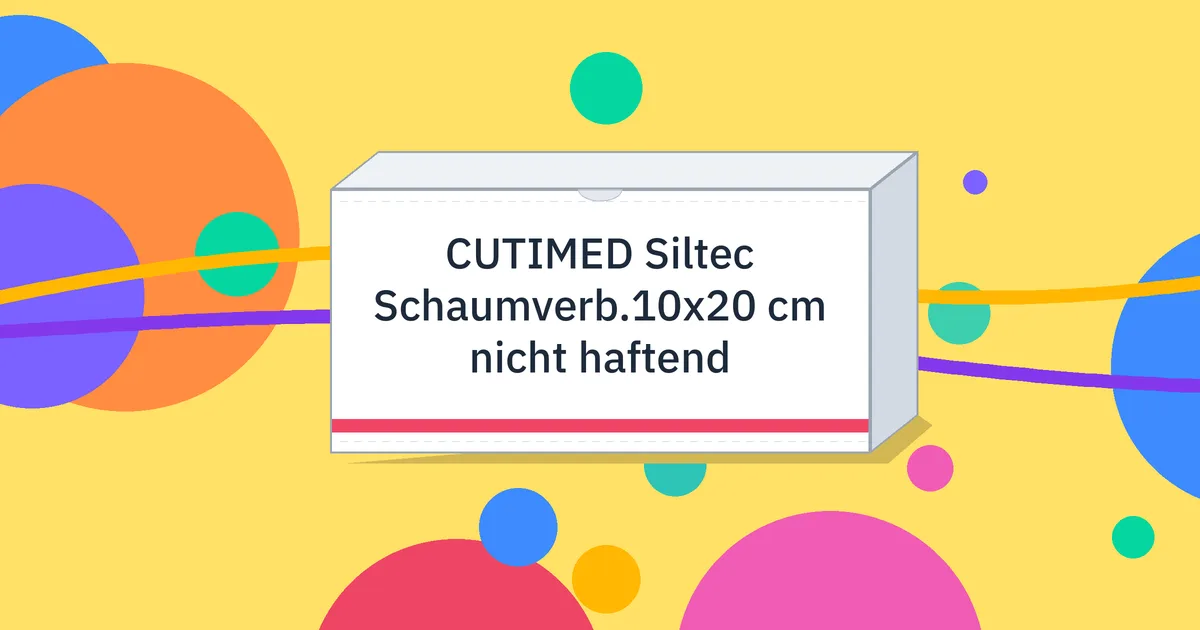Symbolbild: Packung mit der Aufschrift CUTIMED Siltec Schaumverb.10x20 cm nicht haftend (PZN 16828362) – Verfügbarkeit und Bezug in Apotheken in Frankfurt am Main