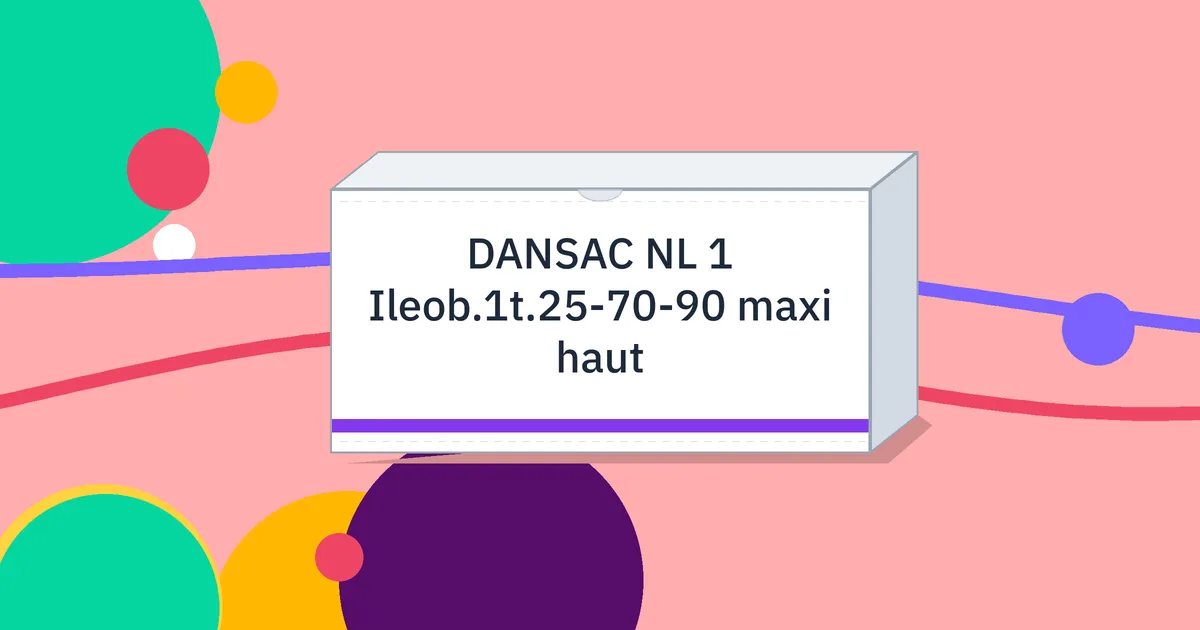 Symbolbild: Packung mit der Aufschrift DANSAC NL 1 Ileob.1t.25-70-90 maxi haut (PZN 07340940) – Verfügbarkeit und Bezug in Apotheken in Frankfurt am Main