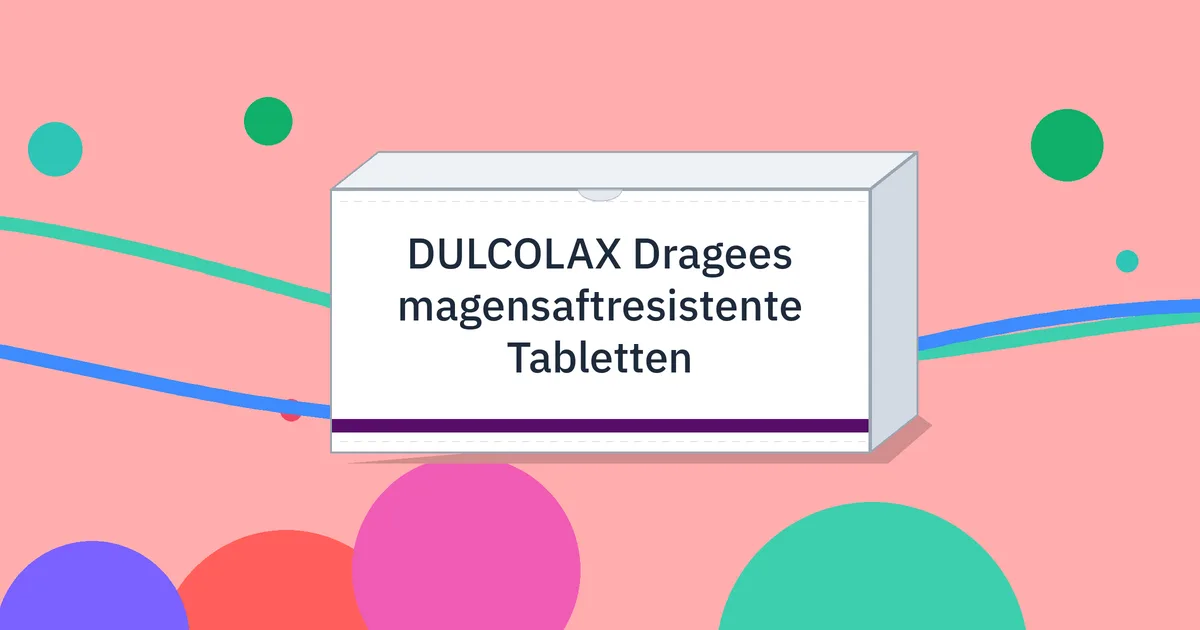 Symbolbild: Packung mit der Aufschrift DULCOLAX Dragees magensaftresistente Tabletten (PZN 07261407) – Verfügbarkeit und Bezug in Apotheken in Frankfurt am Main