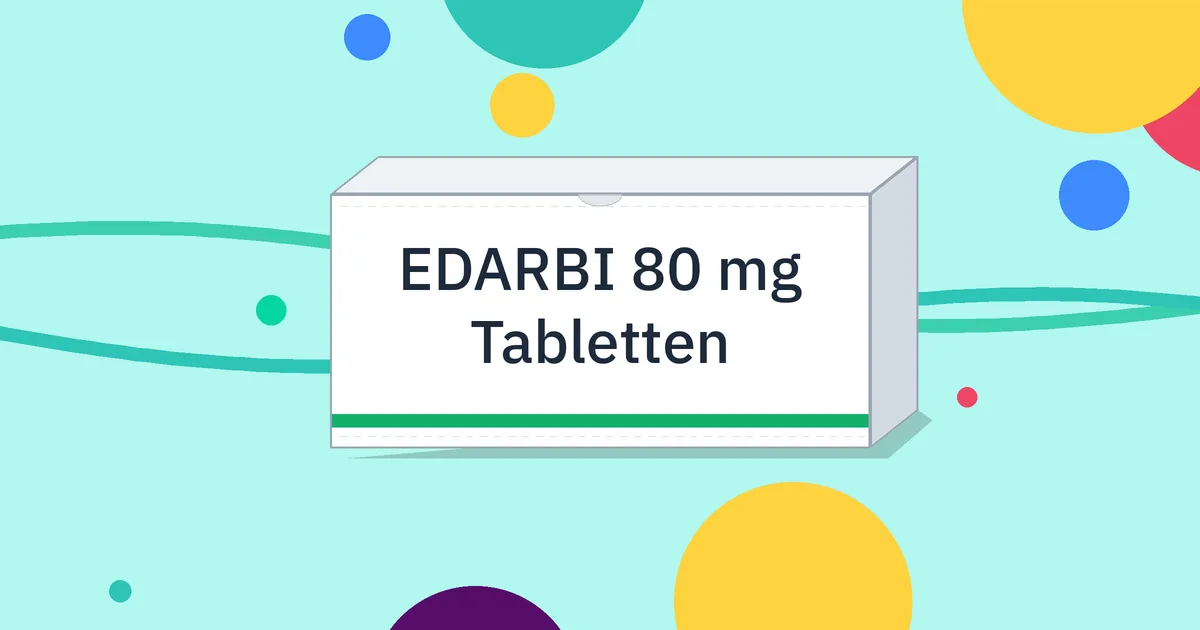 Symbolbild: Packung mit der Aufschrift EDARBI 80 mg Tabletten (PZN 09253116) – Verfügbarkeit und Bezug in Apotheken in Frankfurt am Main