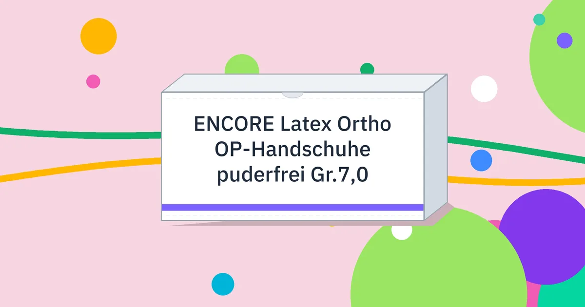 Symbolbild: Packung mit der Aufschrift ENCORE Latex Ortho OP-Handschuhe puderfrei Gr.7,0 (PZN 13164039) – Verfügbarkeit und Bezug in Apotheken in Frankfurt am Main