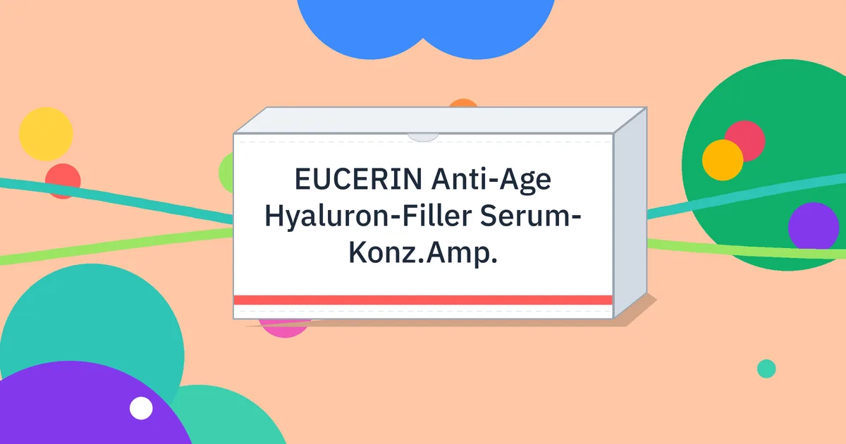 Symbolbild: Packung mit der Aufschrift EUCERIN Anti-Age Hyaluron-Filler Serum-Konz.Amp. (PZN 01171175) – Verfügbarkeit und Bezug in Apotheken in Frankfurt am Main