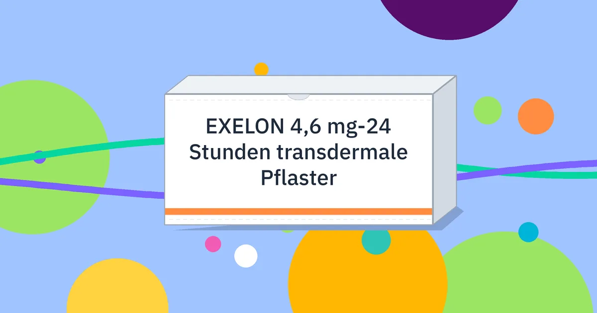 Symbolbild: Packung mit der Aufschrift EXELON 4,6 mg-24 Stunden transdermale Pflaster (PZN 13570928) – Verfügbarkeit und Bezug in Apotheken in Frankfurt am Main