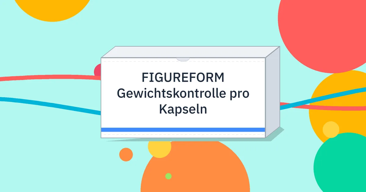 Symbolbild: Packung mit der Aufschrift FIGUREFORM Gewichtskontrolle pro Kapseln (PZN 04917830) – Verfügbarkeit und Bezug in Apotheken in Frankfurt am Main