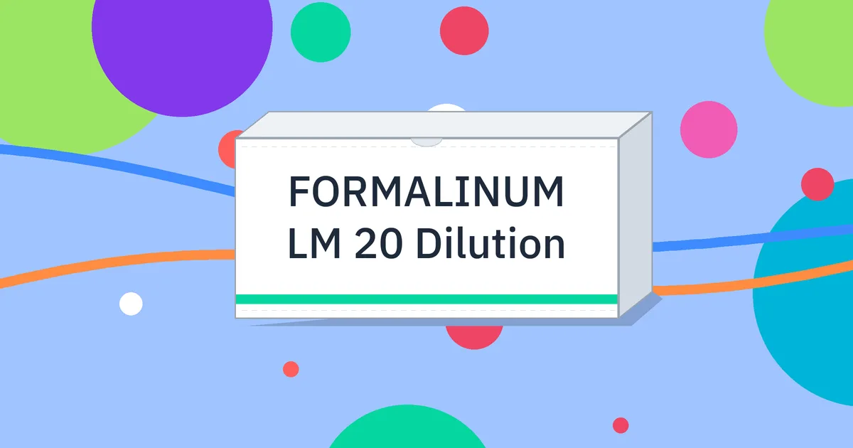 Symbolbild: Packung mit der Aufschrift FORMALINUM LM 20 Dilution (PZN 12873673) – Verfügbarkeit und Bezug in Apotheken in Frankfurt am Main