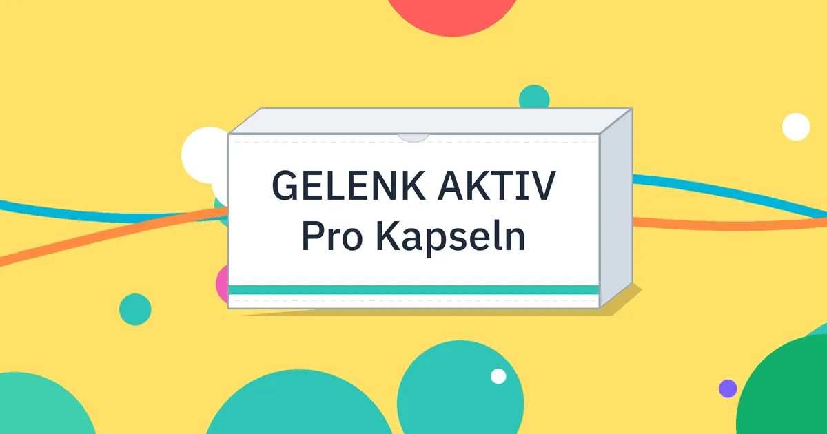 Symbolbild: Packung mit der Aufschrift GELENK AKTIV Pro Kapseln (PZN 19390481) – Verfügbarkeit und Bezug in Apotheken in Frankfurt am Main