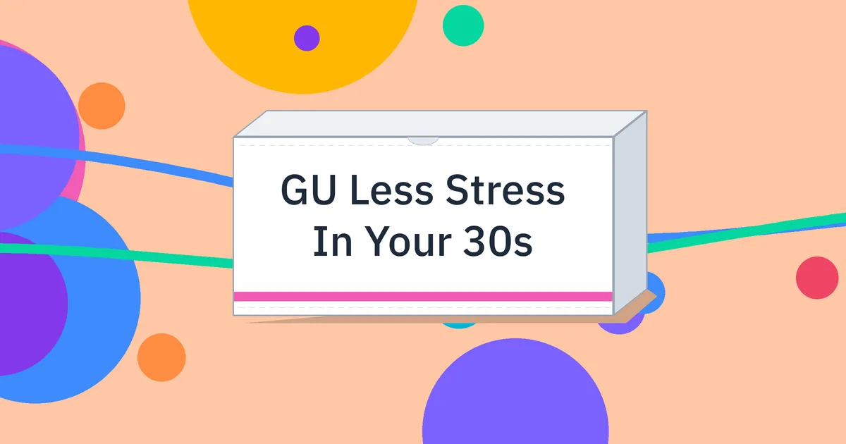 Symbolbild: Packung mit der Aufschrift GU Less Stress In Your 30s (PZN 19767075) – Verfügbarkeit und Bezug in Apotheken in Frankfurt am Main