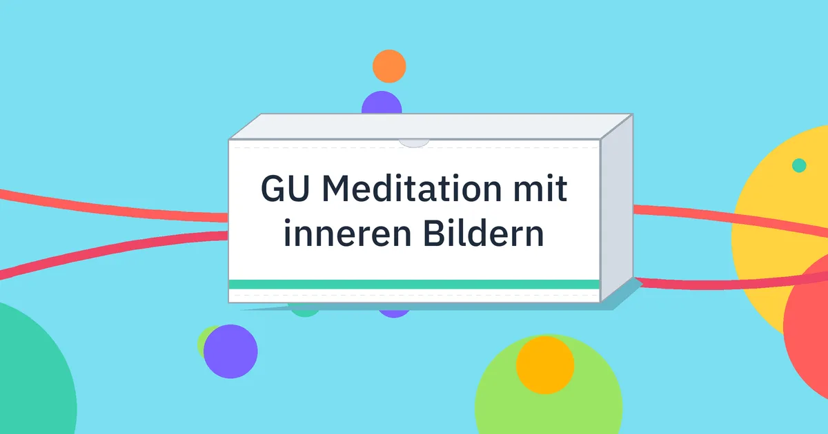 Symbolbild: Packung mit der Aufschrift GU Meditation mit inneren Bildern (PZN 12742184) – Verfügbarkeit und Bezug in Apotheken in Frankfurt am Main