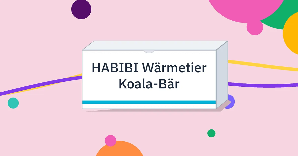 Symbolbild: Packung mit der Aufschrift HABIBI Wärmetier Koala-Bär (PZN 18109571) – Verfügbarkeit und Bezug in Apotheken in Frankfurt am Main