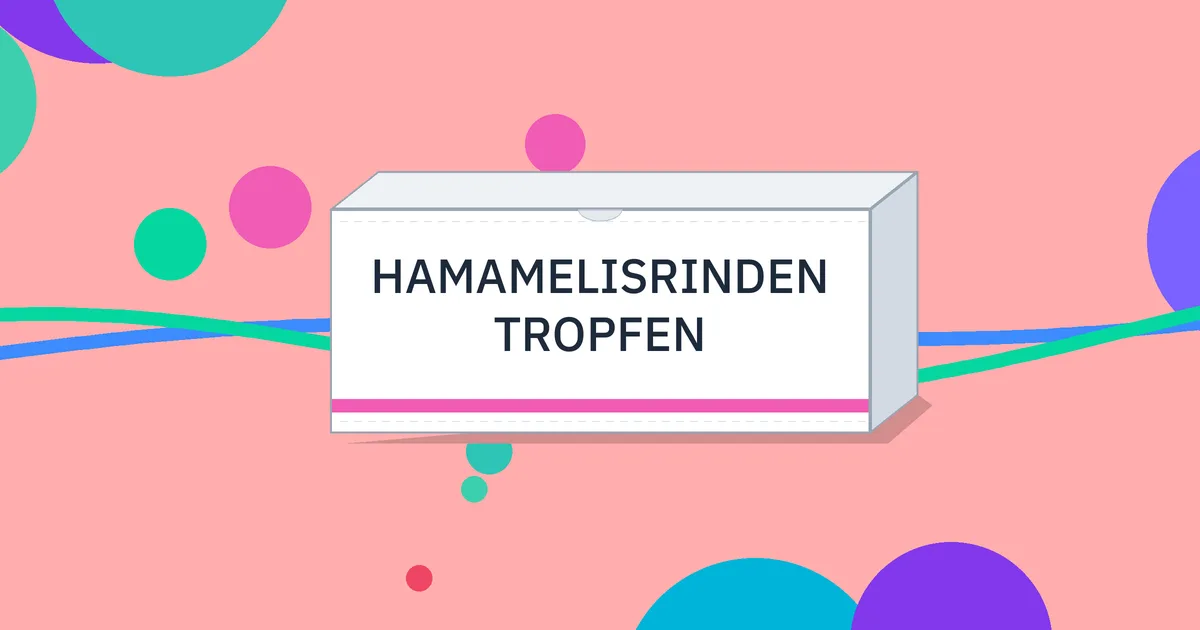 Symbolbild: Packung mit der Aufschrift HAMAMELISRINDEN TROPFEN (PZN 14128206) – Verfügbarkeit und Bezug in Apotheken in Frankfurt am Main