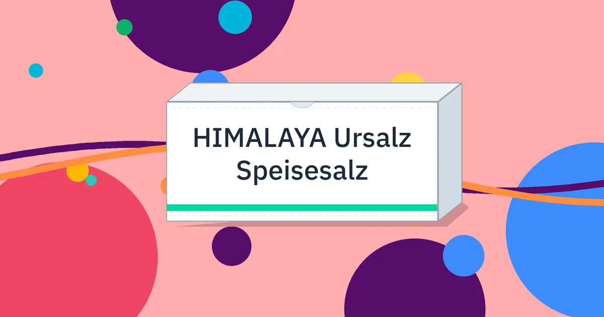 Symbolbild: Packung mit der Aufschrift HIMALAYA Ursalz Speisesalz (PZN 06153408) – Verfügbarkeit und Bezug in Apotheken in Frankfurt am Main