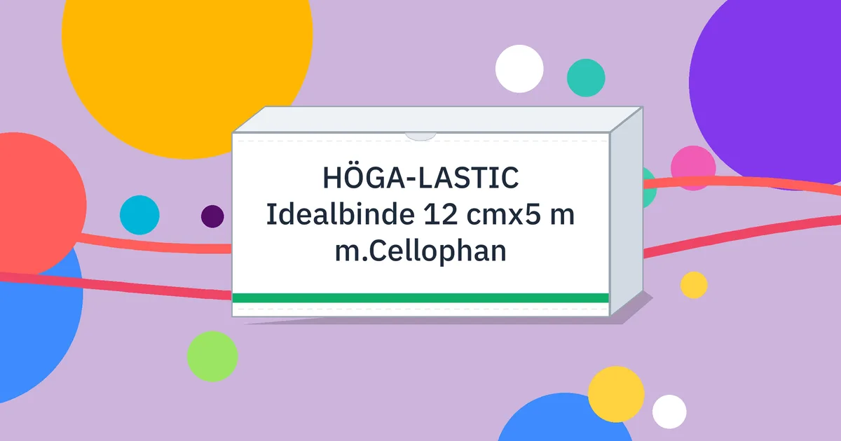Symbolbild: Packung mit der Aufschrift HÖGA-LASTIC Idealbinde 12 cmx5 m m.Cellophan (PZN 04401167) – Verfügbarkeit und Bezug in Apotheken in Frankfurt am Main