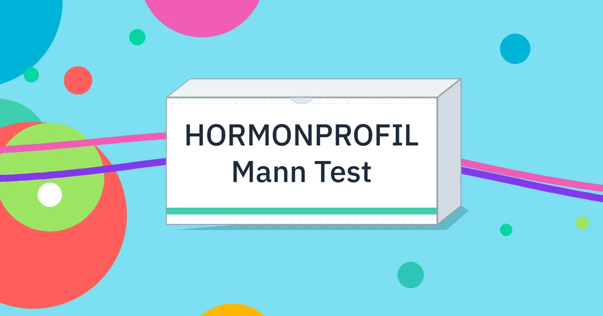 Symbolbild: Packung mit der Aufschrift HORMONPROFIL Mann Test (PZN 15425716) – Verfügbarkeit und Bezug in Apotheken in Frankfurt am Main