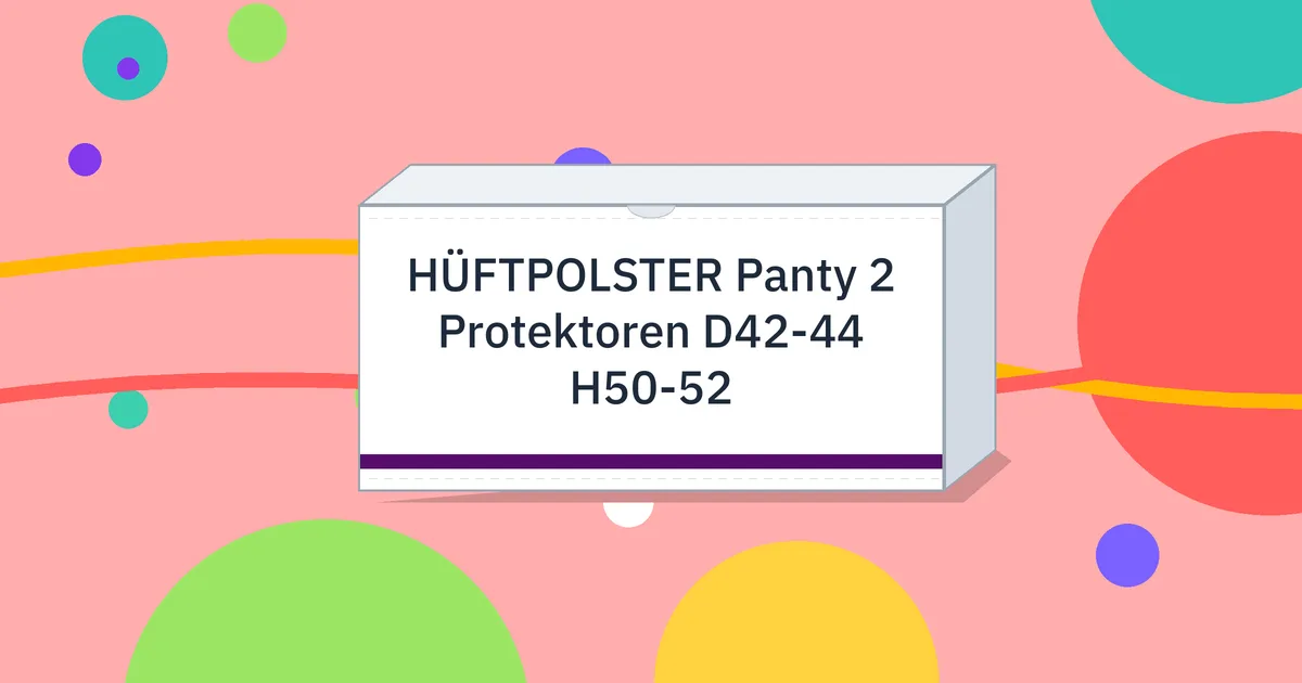 Symbolbild: Packung mit der Aufschrift HÜFTPOLSTER Panty 2 Protektoren D42-44 H50-52 (PZN 07002261) – Verfügbarkeit und Bezug in Apotheken in Frankfurt am Main