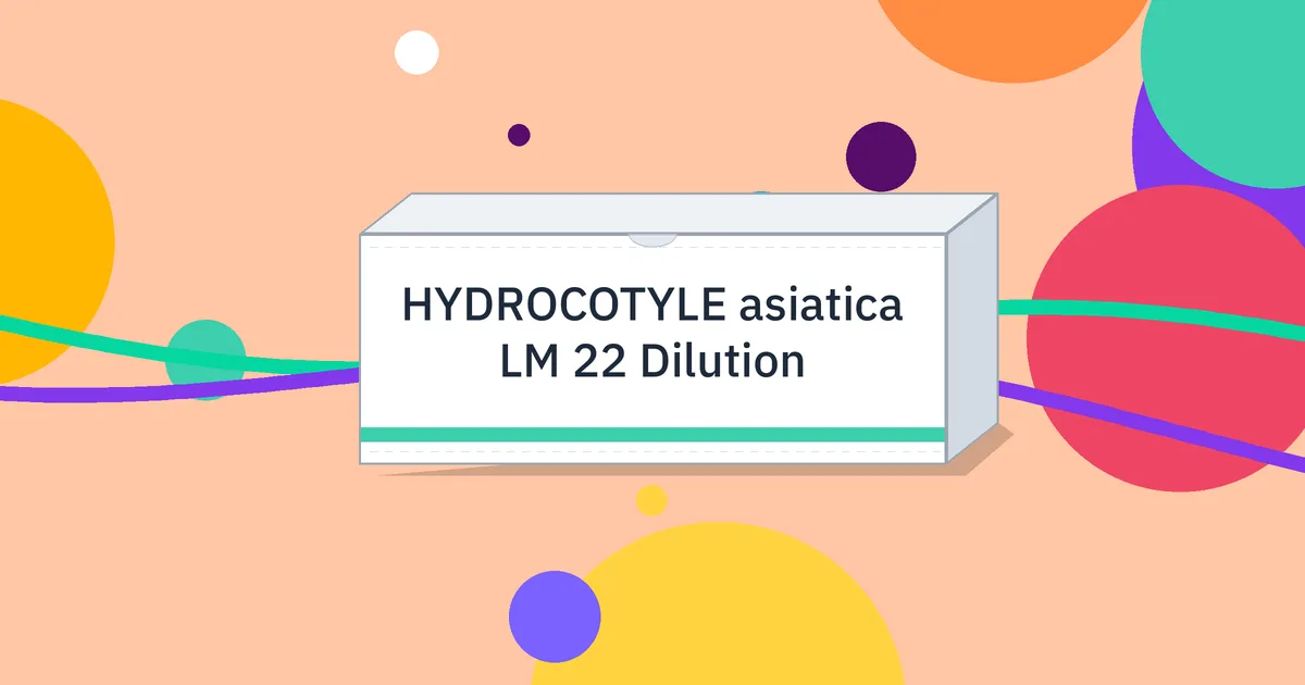 Symbolbild: Packung mit der Aufschrift HYDROCOTYLE asiatica LM 22 Dilution (PZN 13556905) – Verfügbarkeit und Bezug in Apotheken in Frankfurt am Main