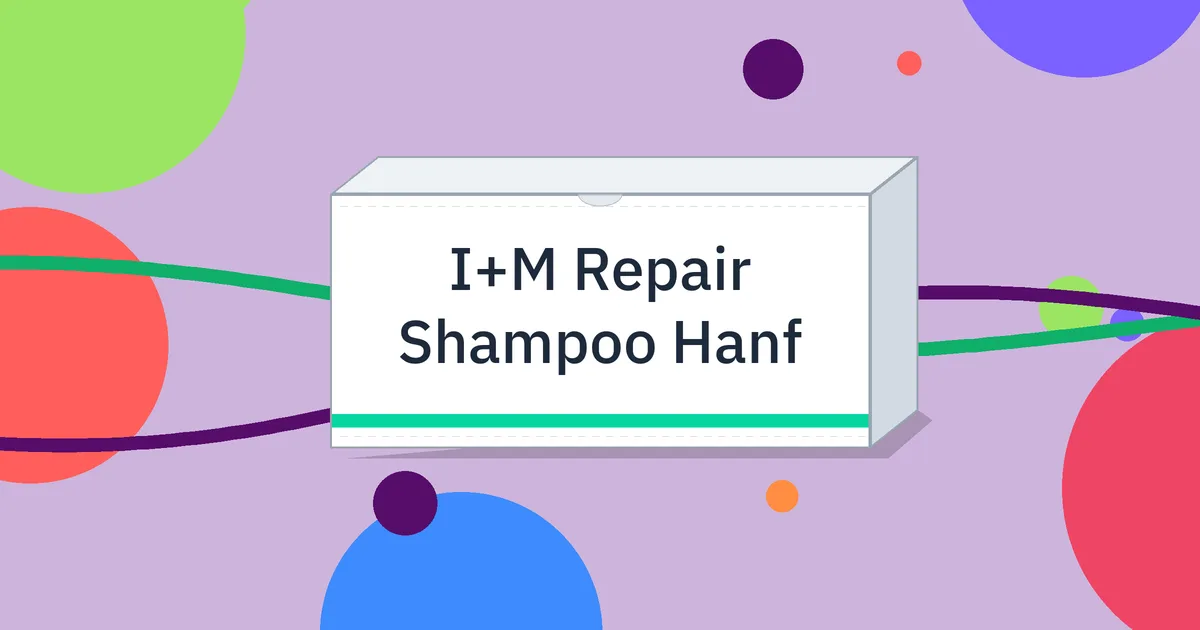 Symbolbild: Packung mit der Aufschrift I+M Repair Shampoo Hanf (PZN 07241008) – Verfügbarkeit und Bezug in Apotheken in Frankfurt am Main