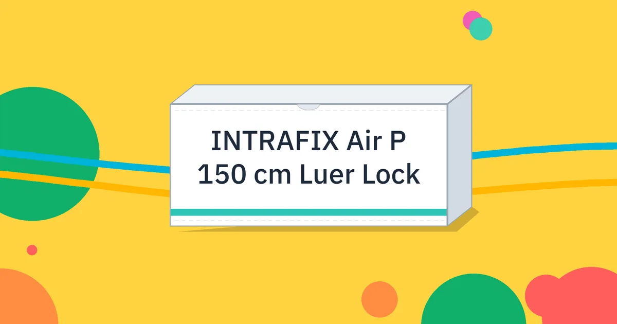 Symbolbild: Packung mit der Aufschrift INTRAFIX Air P 150 cm Luer Lock (PZN 16516378) – Verfügbarkeit und Bezug in Apotheken in Frankfurt am Main