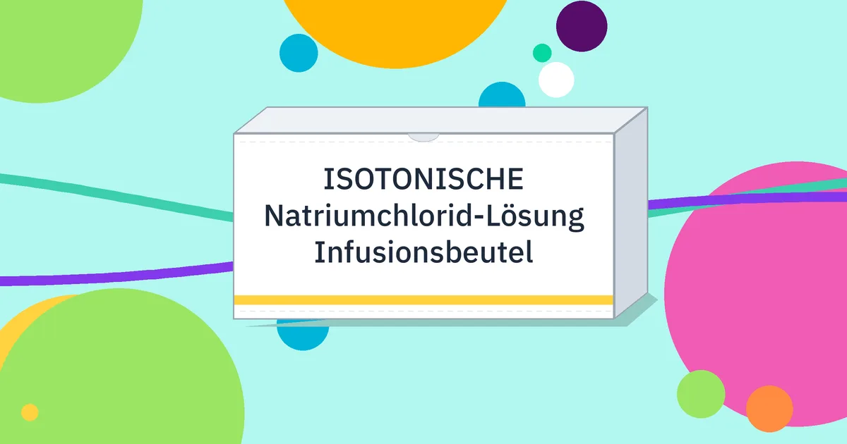 Symbolbild: Packung mit der Aufschrift ISOTONISCHE Natriumchlorid-Lösung Infusionsbeutel (PZN 04379315) – Verfügbarkeit und Bezug in Apotheken in Frankfurt am Main
