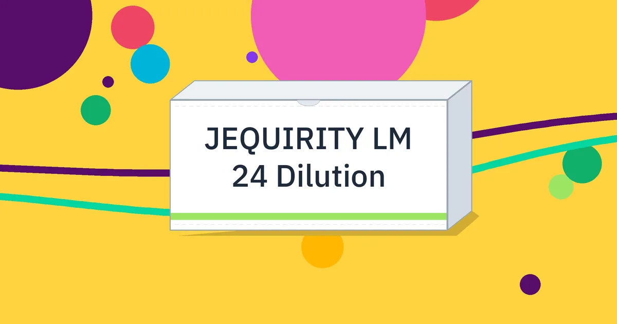 Symbolbild: Packung mit der Aufschrift JEQUIRITY LM 24 Dilution (PZN 13562917) – Verfügbarkeit und Bezug in Apotheken in Frankfurt am Main