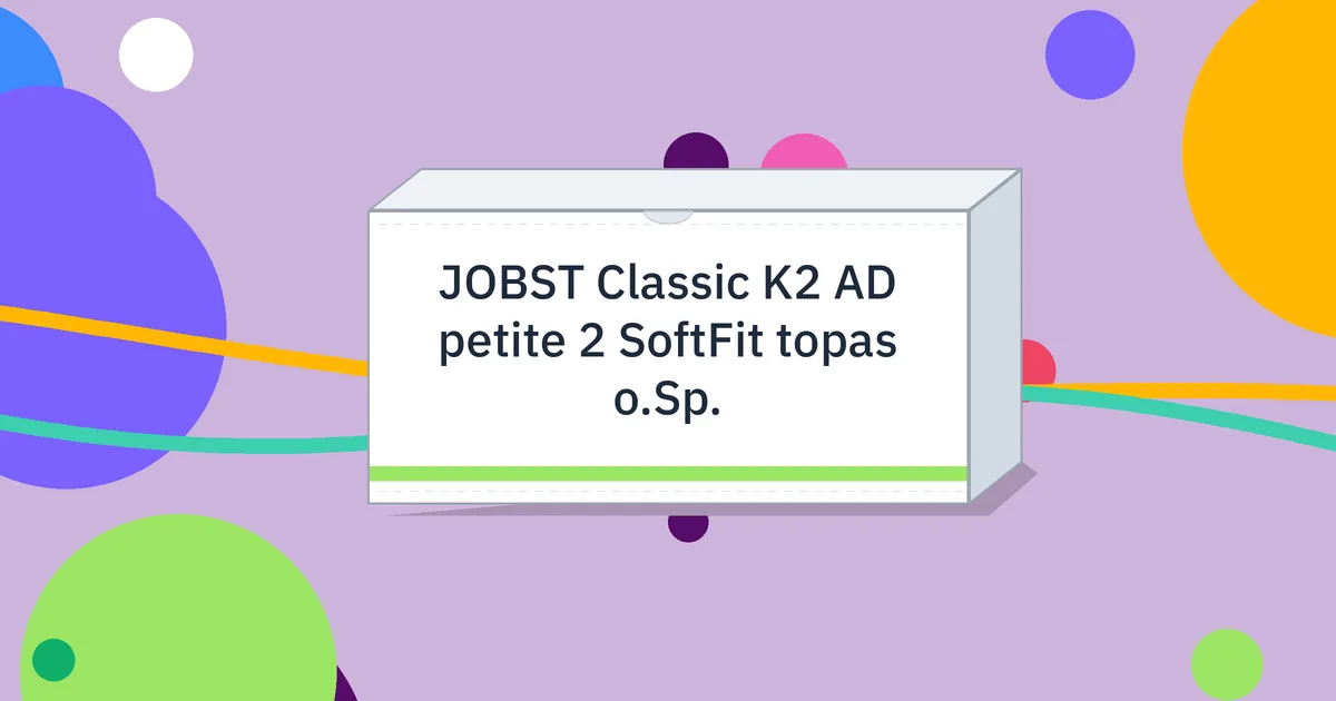 Symbolbild: Packung mit der Aufschrift JOBST Classic K2 AD petite 2 SoftFit topas o.Sp. (PZN 14222425) – Verfügbarkeit und Bezug in Apotheken in Frankfurt am Main