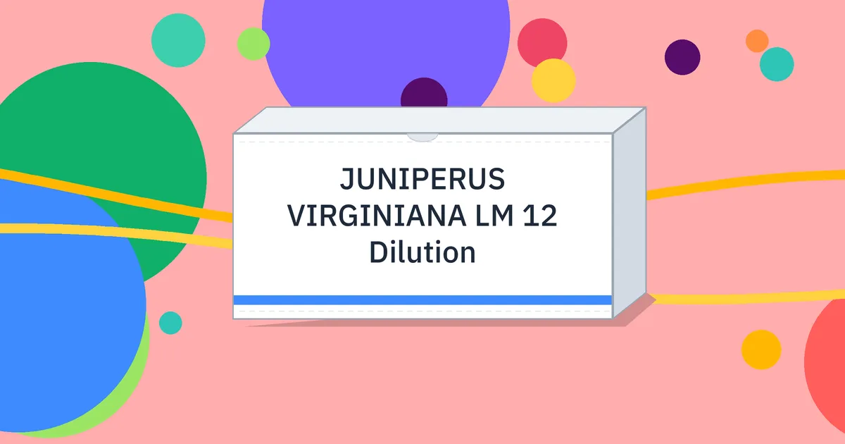 Symbolbild: Packung mit der Aufschrift JUNIPERUS VIRGINIANA LM 12 Dilution (PZN 13565092) – Verfügbarkeit und Bezug in Apotheken in Frankfurt am Main
