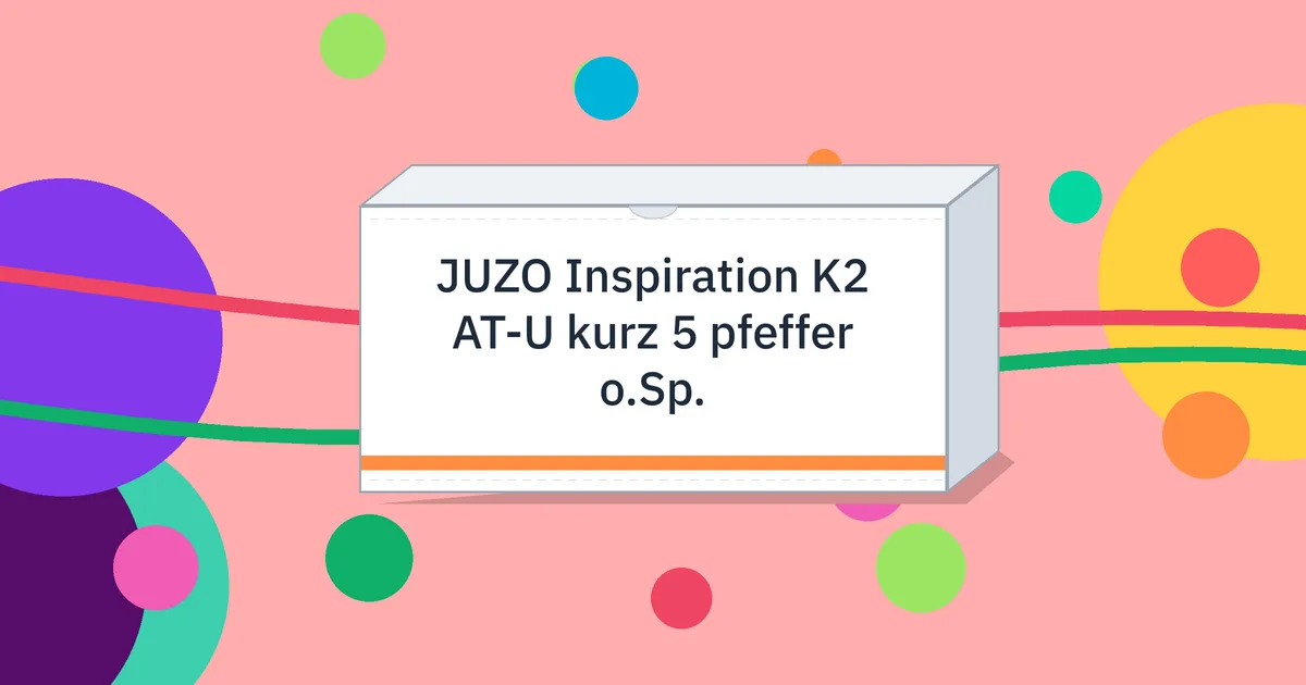 Symbolbild: Packung mit der Aufschrift JUZO Inspiration K2 AT-U kurz 5 pfeffer o.Sp. (PZN 14929449) – Verfügbarkeit und Bezug in Apotheken in Frankfurt am Main